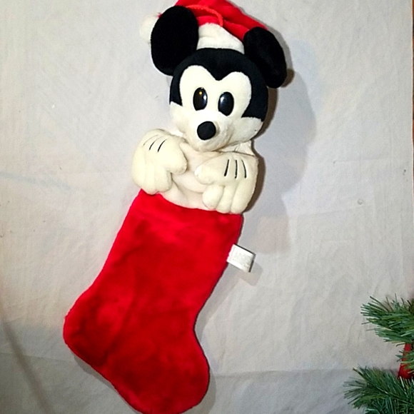 Disney | Holiday | Vintage Mickey Mouse Christmas Stocking Santa | Poshmark